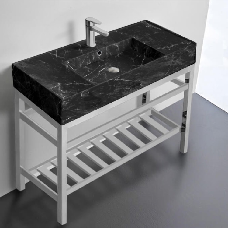 Scarabeo 5124-G-CON2 Console Bathroom Sink, Teorema 2 | Nameek's